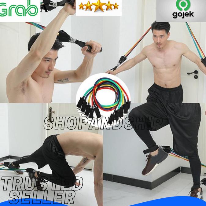 Jual Expander band potence + resistance band + tali karet olahraga ...