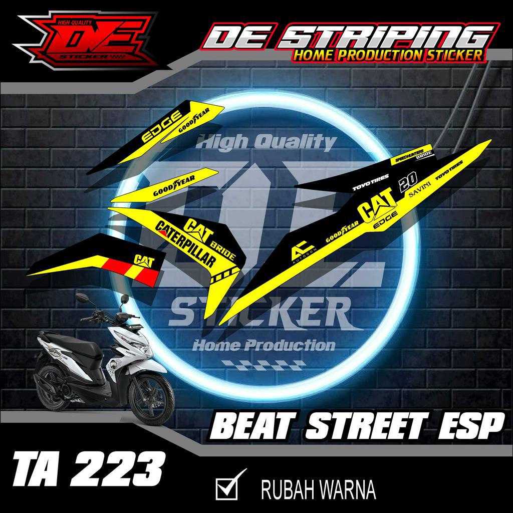 Jual Caterpillar!!!Striping Sticker Motor Beat Street Esp Semifull ...