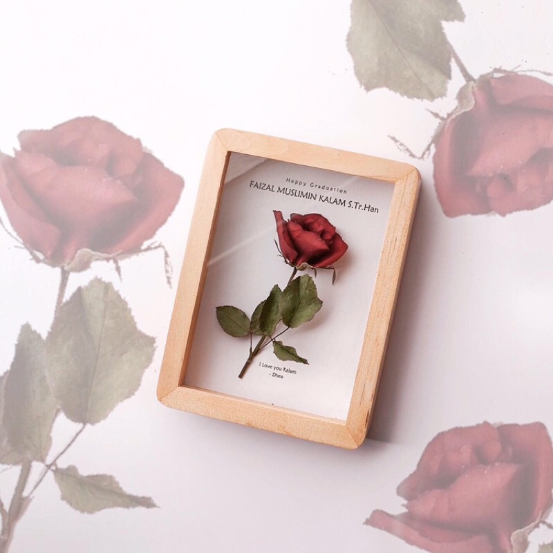 Jual Rose in Frame 15x20cm | Kado Bunga Mawar | Bingkai 3D | Shopee ...