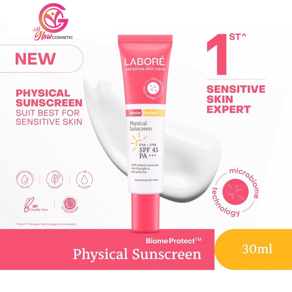 Jual LABORE BIOME PROTECT PHYSICAL SUNSCREEN UVA+UVB SPF 45 PA++ 30ML ...