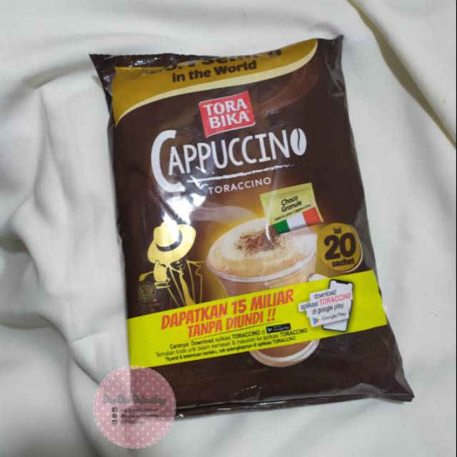 Jual TORABIKA CAPPUCCINO 20 sachet TORACCINO tora bika bag | Shopee Indonesia