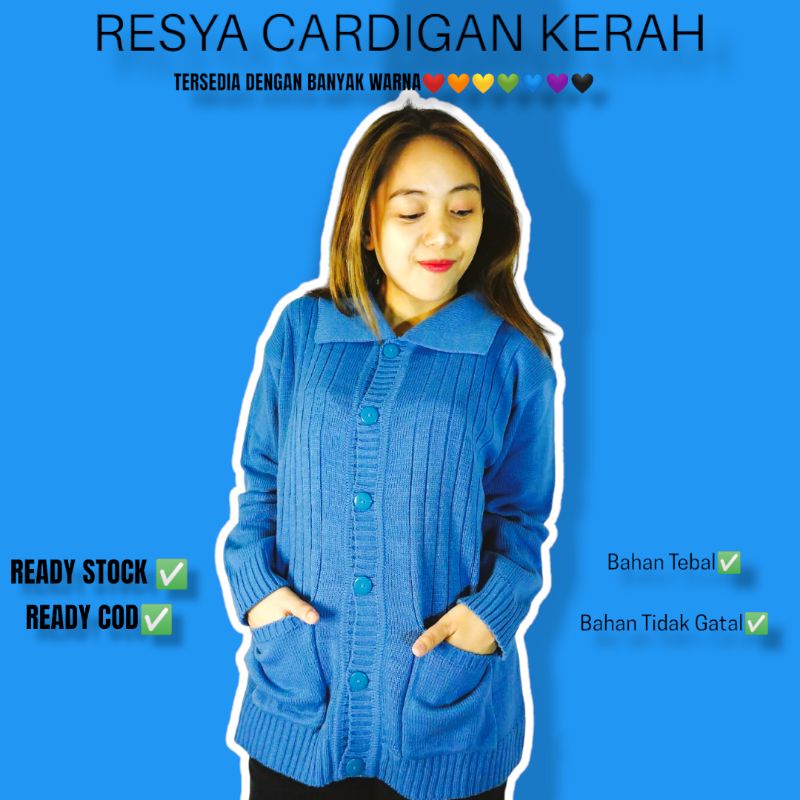 Jual NP STUFF OUTER CEWEK KUEH CARDIGAN KERAH OVERSIZE KOREAN STYLE ...