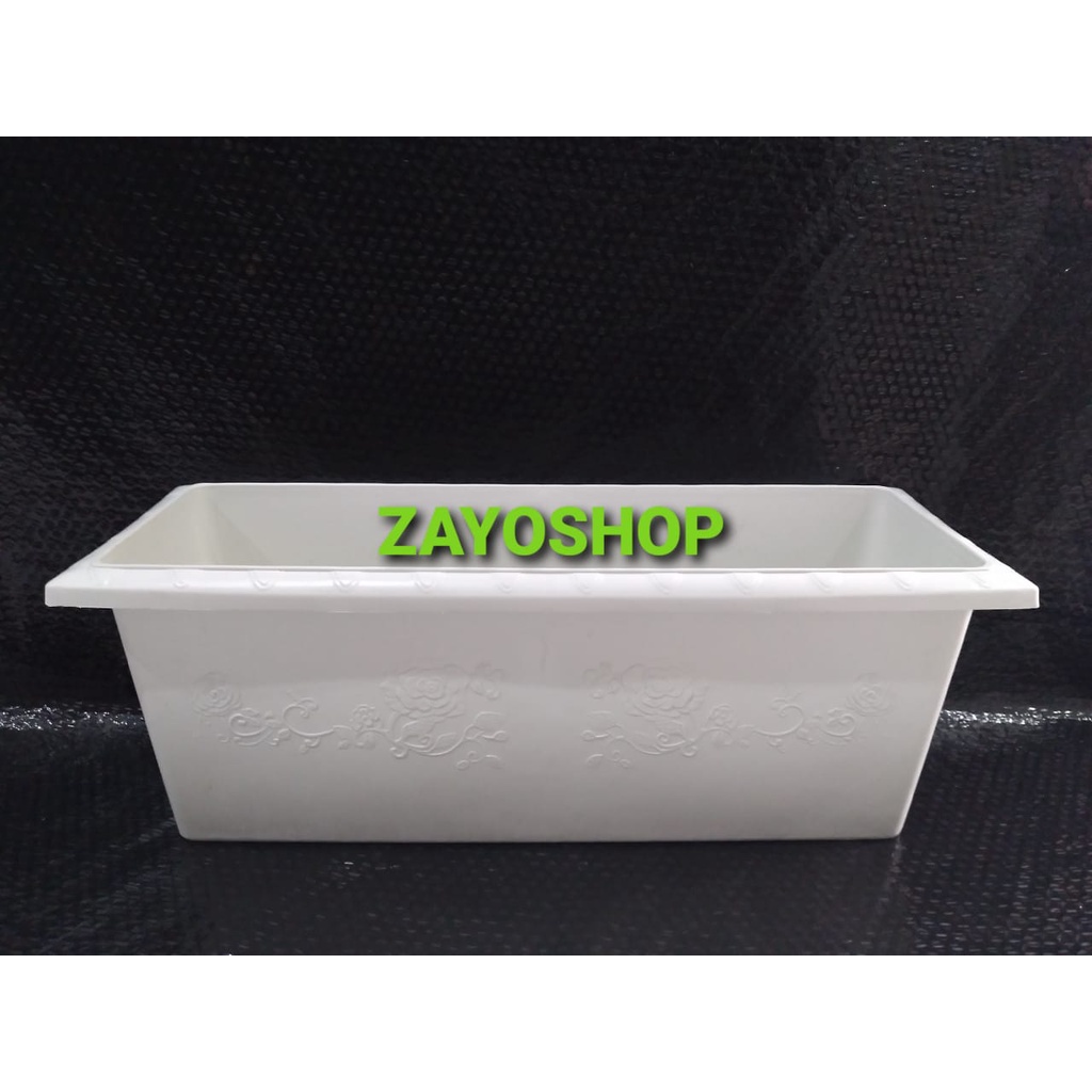 Jual POT BUNGA POT SHALLOM GSP 09 PUTIH POT GSP POT PUTIH POT PANJANG ...