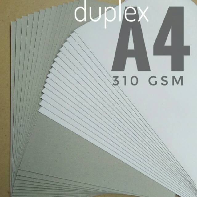 Jual ( 50 Lembar ) Kertas Duplex Duplek 310 Gsm Uk A4 21cm X 29.7 cm ...