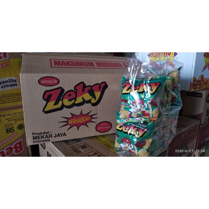 Jual Zeky snack berhadiah / ciki hadiah / ciki zeky DUS | Shopee Indonesia