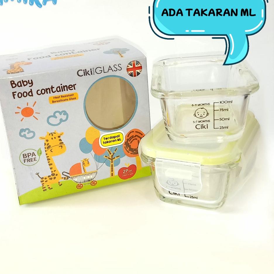 Jual Harga Murah.. Food Container 150ml Yellow Kotak Makan Kaca untuk ...