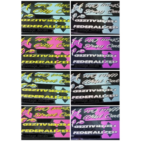 Jual sticker decal custom FEDERALIZED | Shopee Indonesia