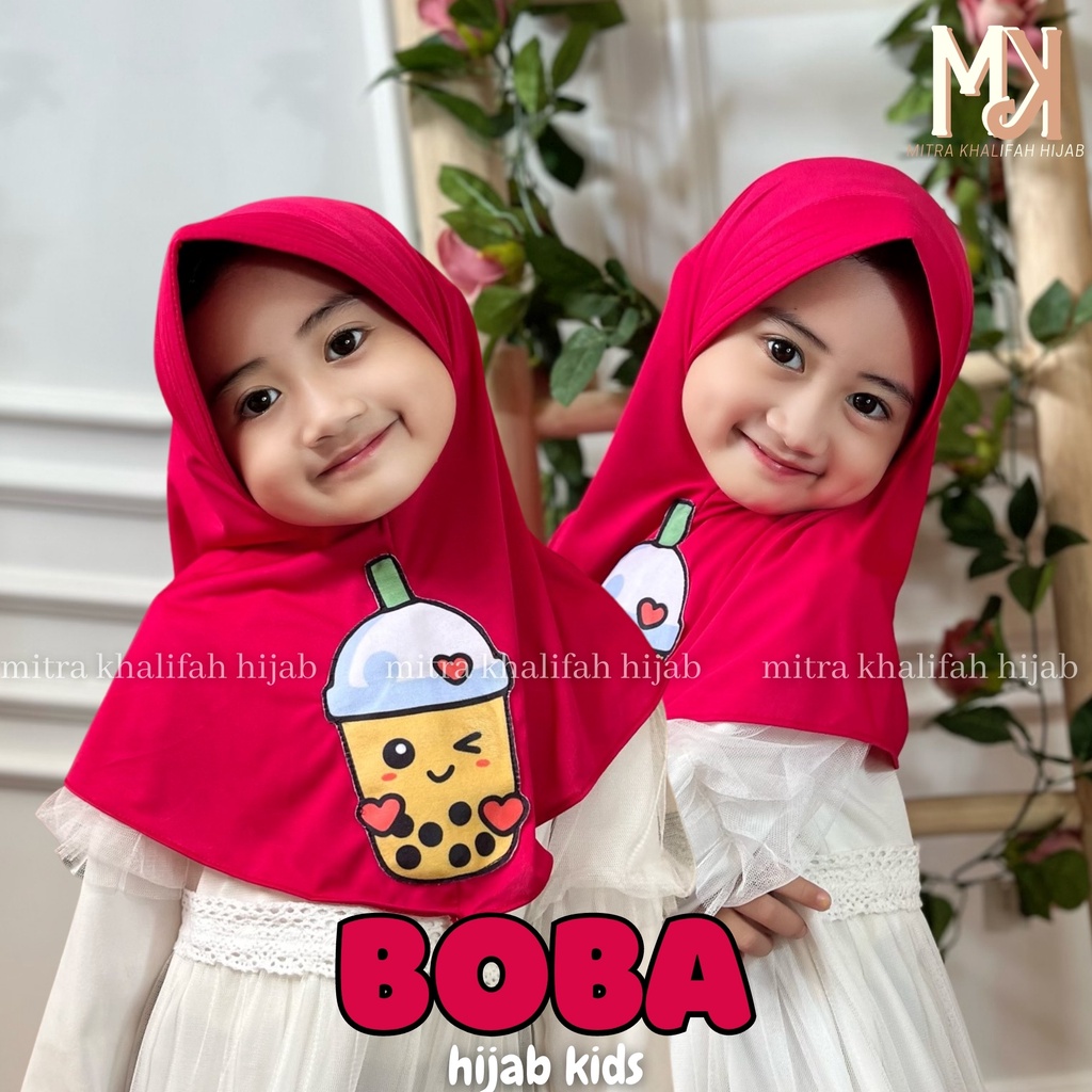 Jual hijab anak terlaris!!! hijab anak karakter boba / hijab anak tk ...