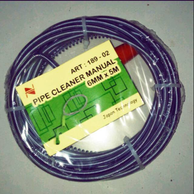 Jual KAWAT PLEXIBLE PEMBERSIH PIPA SALURAN AIR WC TOILET BAK CUCI ...