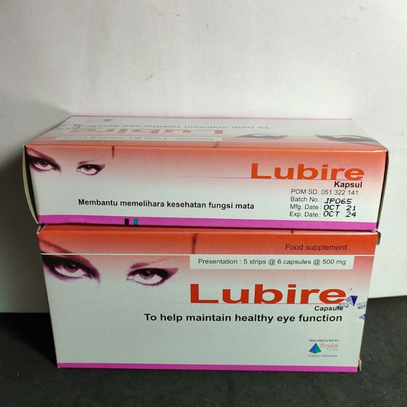 Jual Lubire kapsul" suplemen suplemen kesehatan fungsi mata" harga per ...