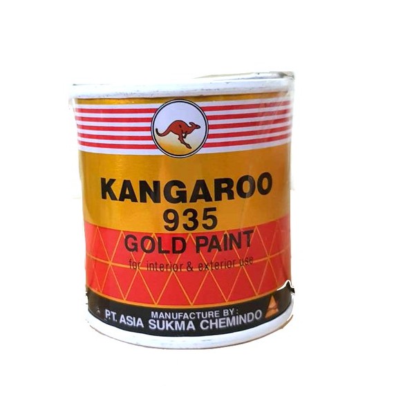 Jual Cat Minyak warna Emas / Cat Gold merek Kangaroo Gold Paint ...
