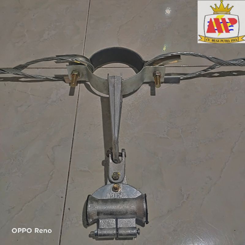 Jual Helical Thimble clamp pole 3inc suspension corong adds | Shopee ...