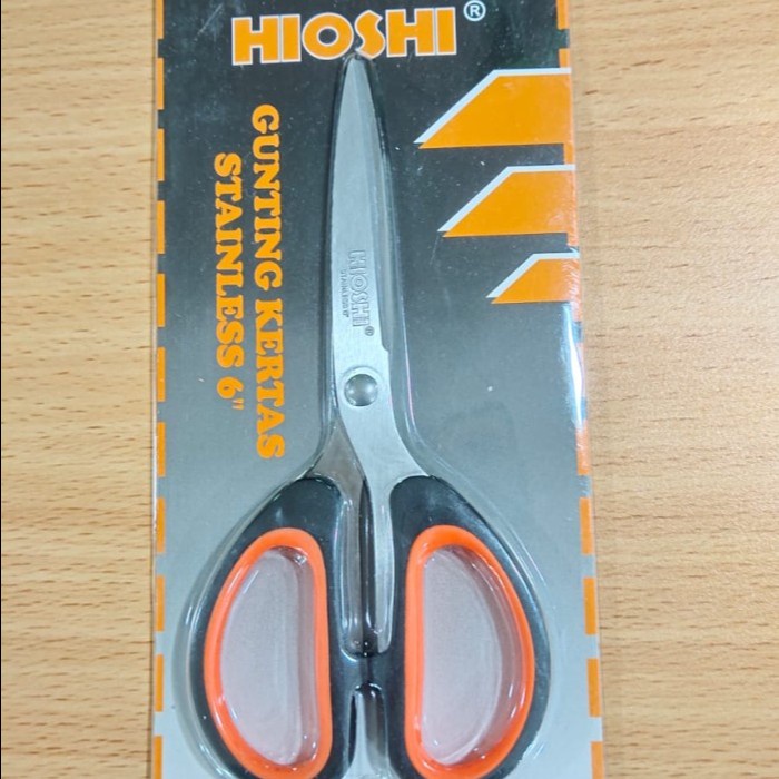 Jual Gunting Kertas Stainless Ukuran 6 inch Scissors tajam awet kuat ...