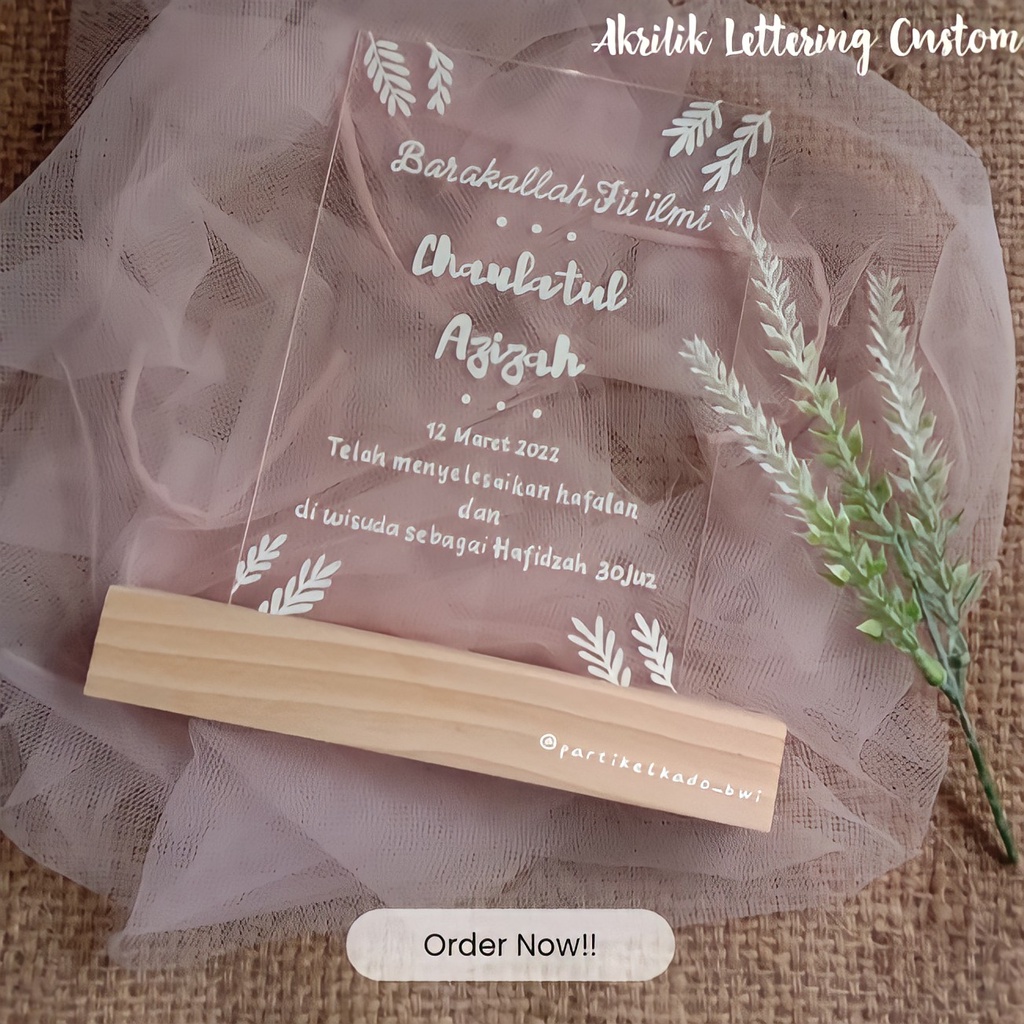 Jual Gift Akrilik Lettering Custom | Wisuda | Sempro | UlangTahun ...
