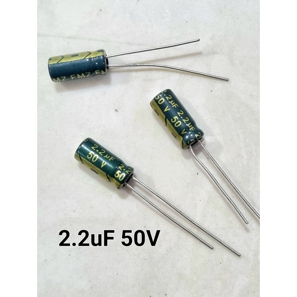 Jual Kapasitor Capacitor ELCO 2.2uf 50v / 2.2 uf 50 v / 2.2uf/50v Elko ...