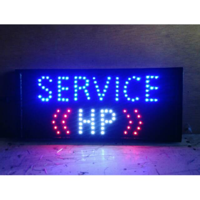 Jual Tulisan lampu led / led sign service hp panah kedip2 | Shopee ...