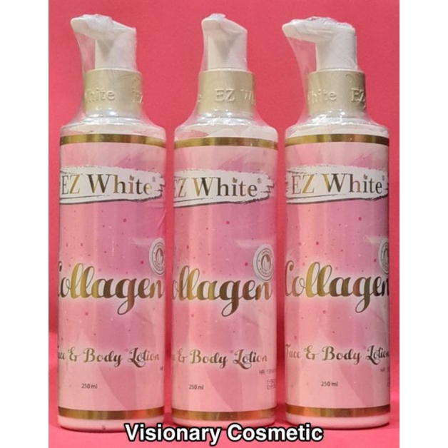 Jual HAND BODY AND FACE Lotion EZ White Collagen 250ml BPOM ORIGINAL ...