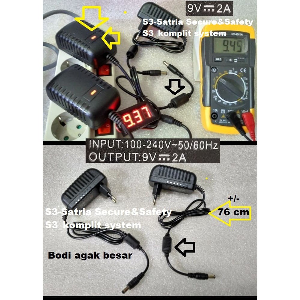 Jual POWER SUPPLY ADAPTOR 9V 2A 1.5A ARDUINO 9Volt 9 V 2 A | Shopee Indonesia