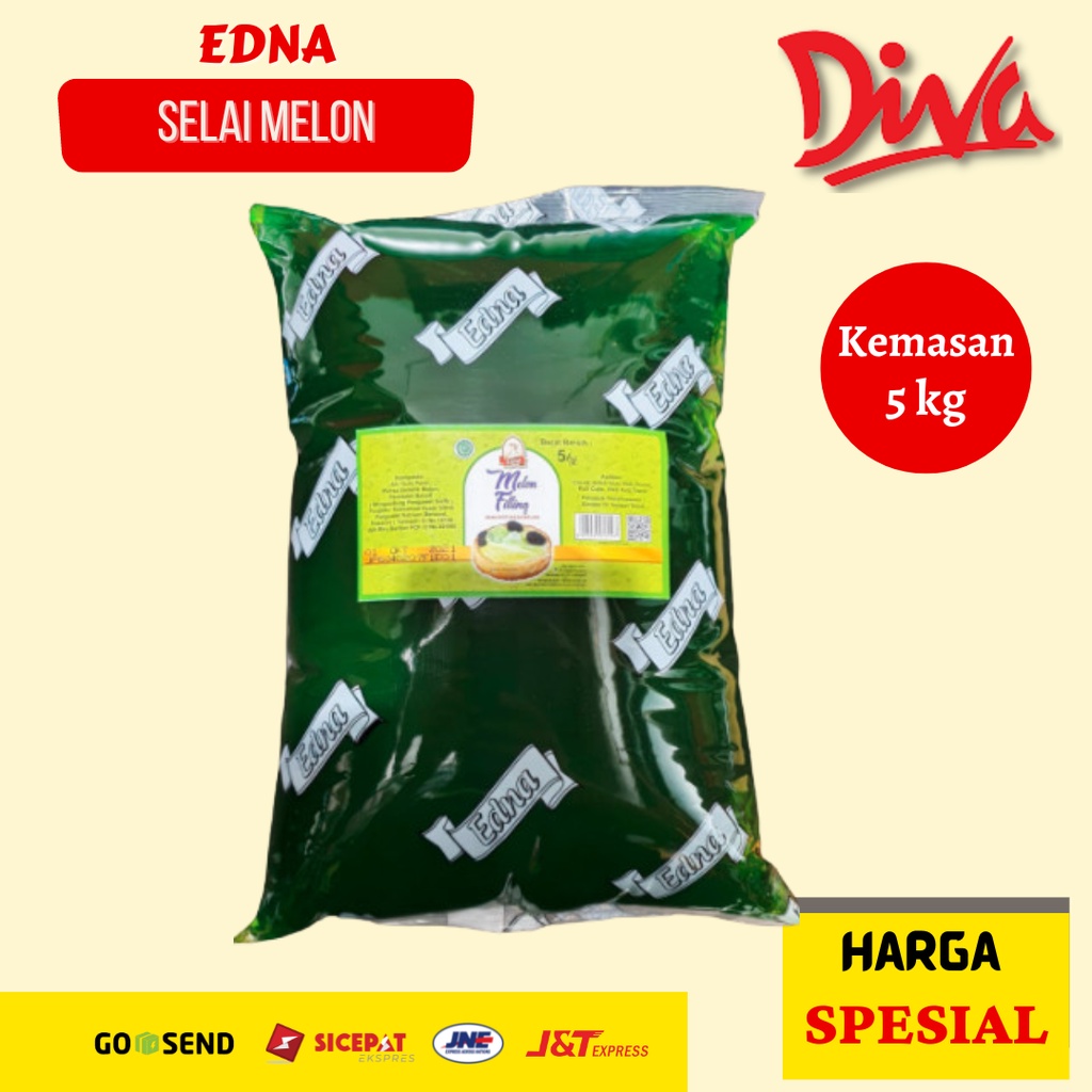 Jual [1 Bag] Edna Selai Melon kemasan 5 kg / Selai Premium | Shopee ...