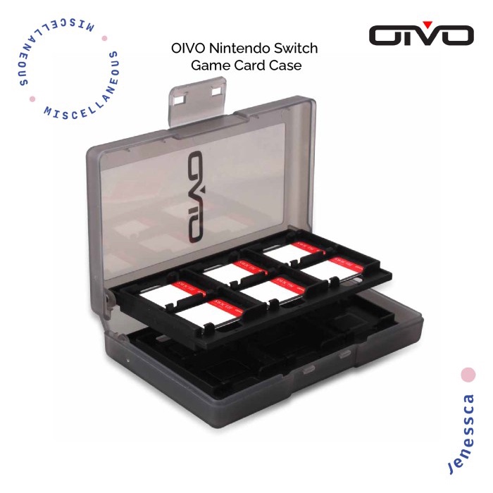 Jual [READY] OIVO Nintendo Switch Game Card Case 24 in 1 Storage Box ...