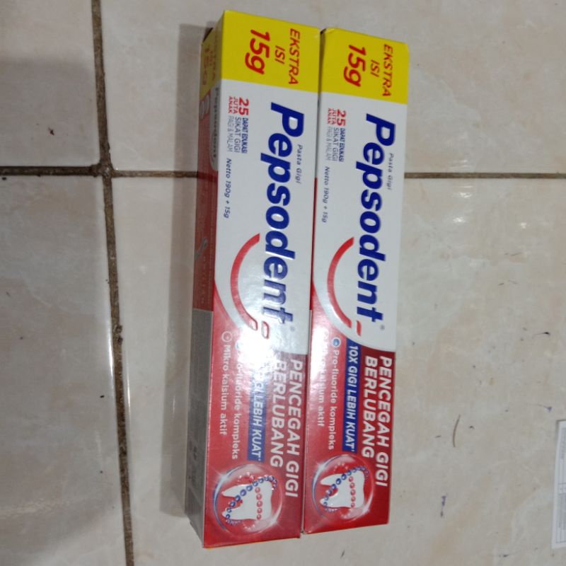 Jual Pepsodent MURAH MERAH PUTIH PASTA GIGI PEPSODENT 190g+15g | Shopee ...