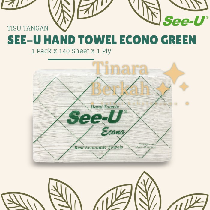 Jual Tissue SEE-U Hand Towel Multifold Econo Green Tisu Tangan SEE U ...