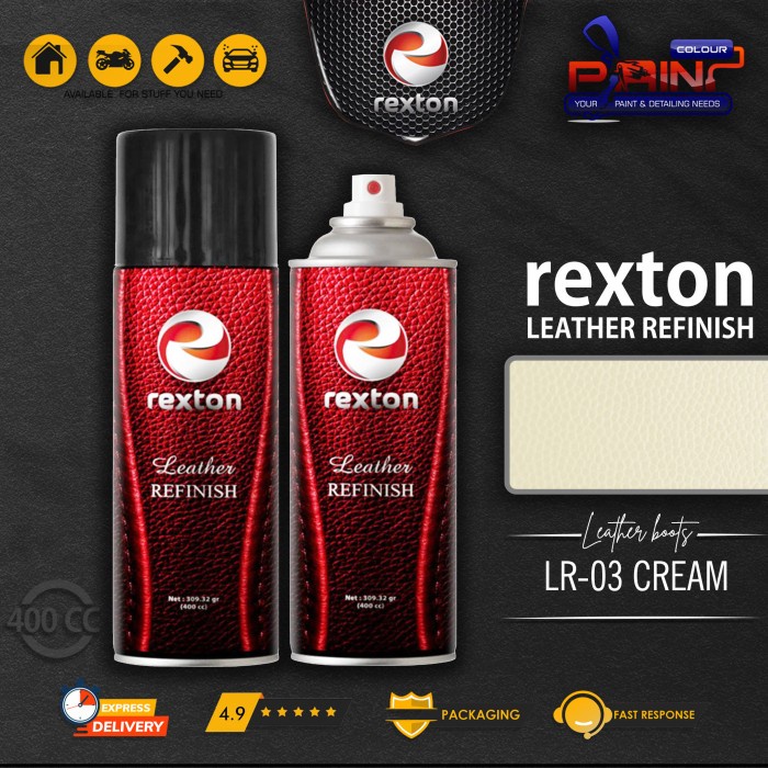 Jual Cat Semprot REXTON Leather Refinish 400cc Cat Kulit - Cream LR 03 ...