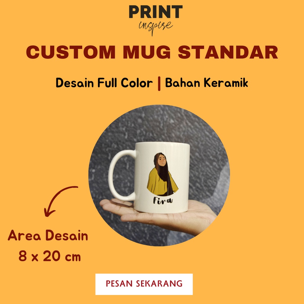 Jual Mug Standar/Cetak Mug/Custom desain suka-suka | Shopee Indonesia