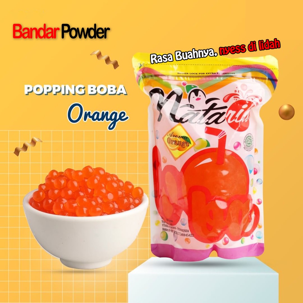 Jual Popping Boba Orange 500gr - Poping Jelly Nataria - Bandar Powder ...
