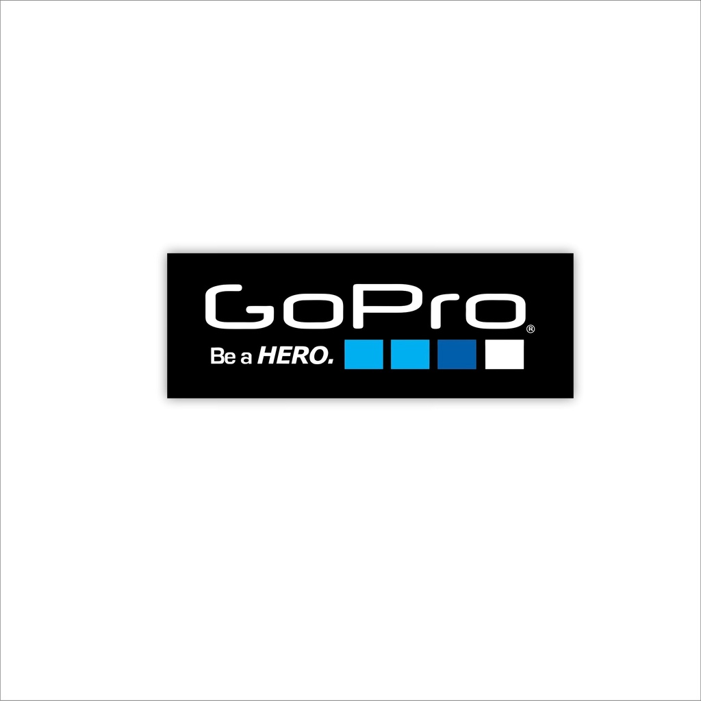 Jual Stiker Sticker Logo Gopro series Blue Black White Case PhoneLogo ...