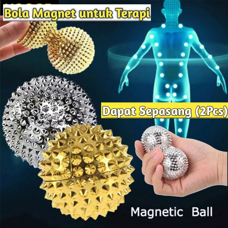 Jual Bola Duri Magnet Terapi bola magnit tangan stroke kesehatan Warna ...
