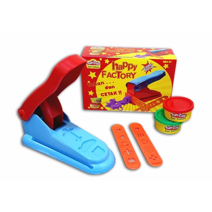 Jual berkualtas fundoh happy factory/fun doh happy factory/play doh ...