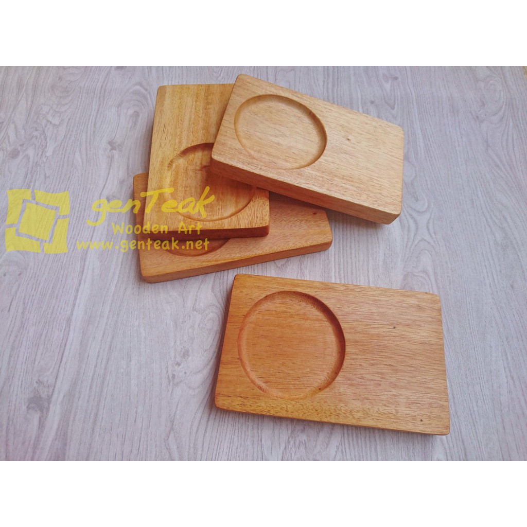 Jual Tatakan gelas kayu / alas gelas / coaster gelas unik - persegi ...