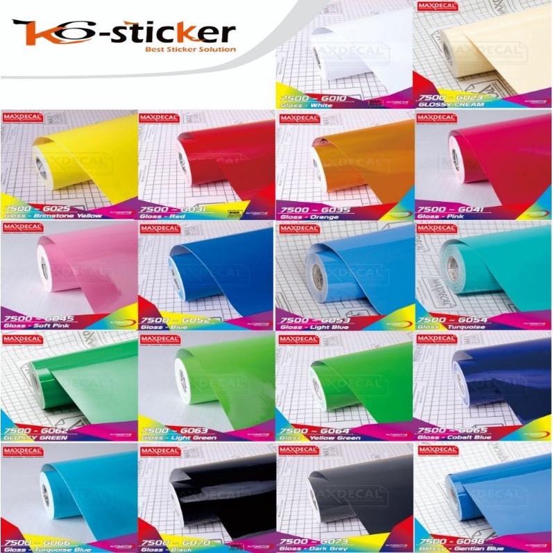 Jual Sticker stiker Skotlet Maxdecal Max Decal glossy/mengkilat dan ...