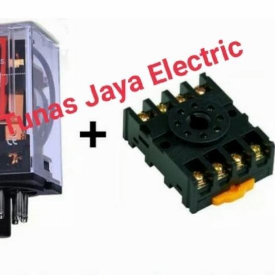 Jual Relay MK2P 220V OMR + Socket Kaki 8Pin | Shopee Indonesia