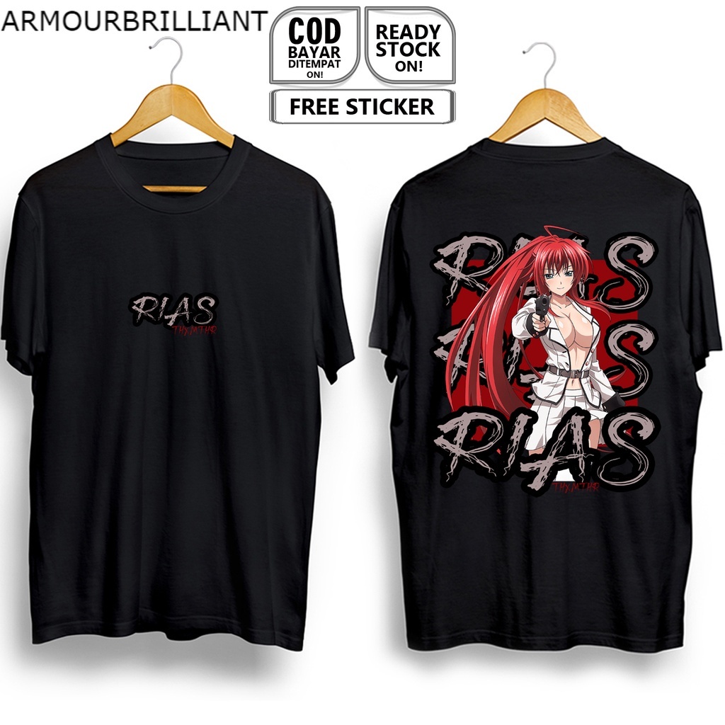 Jual KAOS RIAS GREMORY HIGH SCHOOL DXD WAIFU ANIME MANGA RUNEAS GREMORY ...