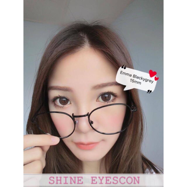 Jual Shine Eyescon - Emma Blackygrey 15mm (big eyes effect) | Shopee ...