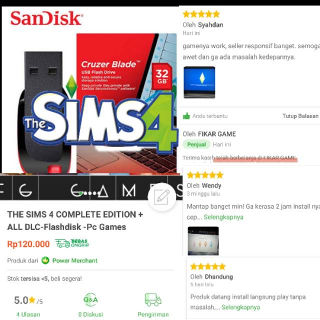 Jual THE SIMS 4 Complete Edition + ALL DLC - Flashdisk - Pc Game ...