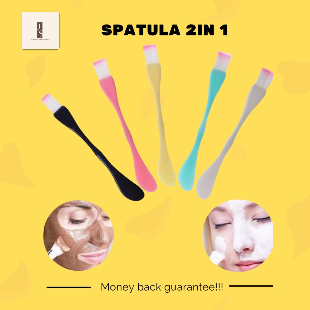 Jual Spatula & Kuas Masker 2 In 1 Praktis & Murah (Warna Random ...