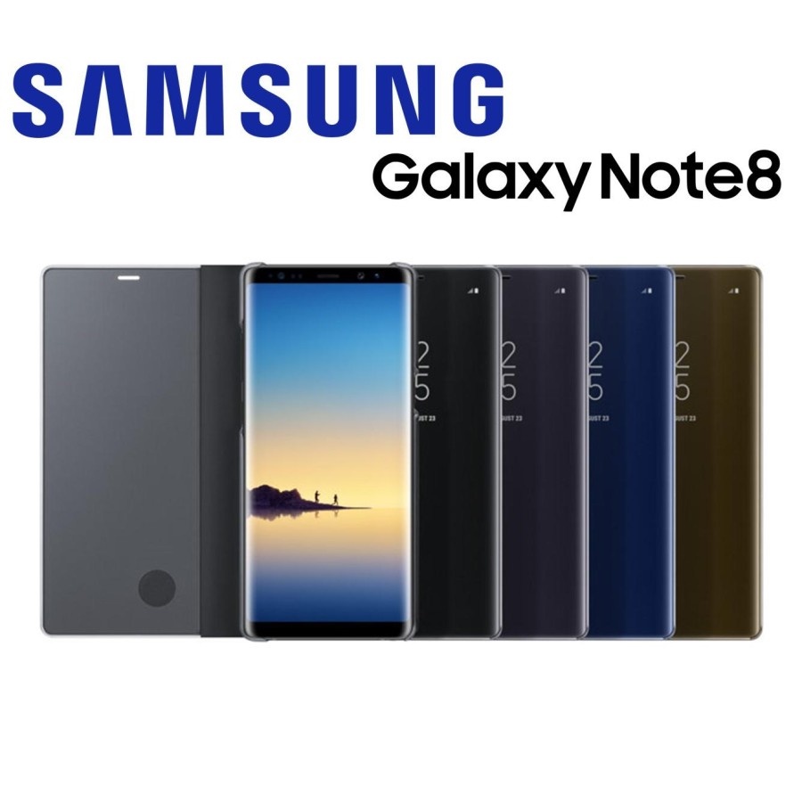 Jual Samsung Galaxy Note8 Note 8 Flip Clear View Standing Cover Case Original 100% Casing ...
