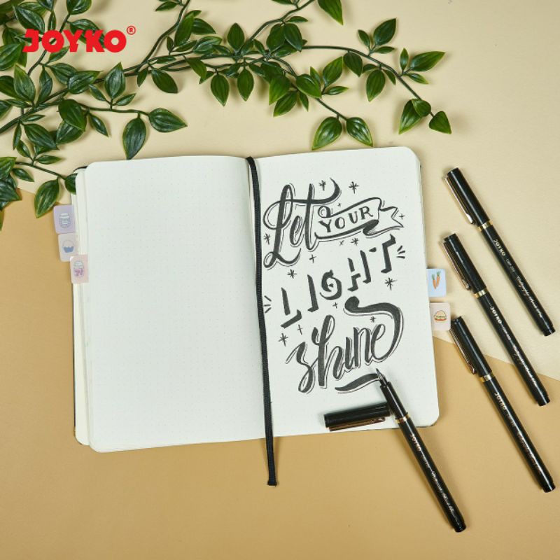 Jual JOYKO CBP 332 CALLIGRAPHY BRUSH PEN SET SPIDOL KUAS KALIGRAFI ...