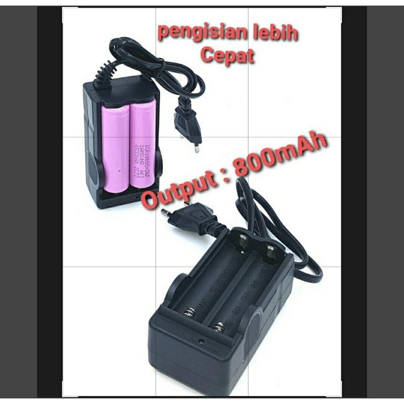 Jual Charger 18650 2 Slot Baterai Universal 18650 26650 | Shopee Indonesia