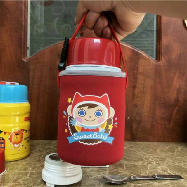Jual Termos makan/foodjar stainless + tas nya | Shopee Indonesia