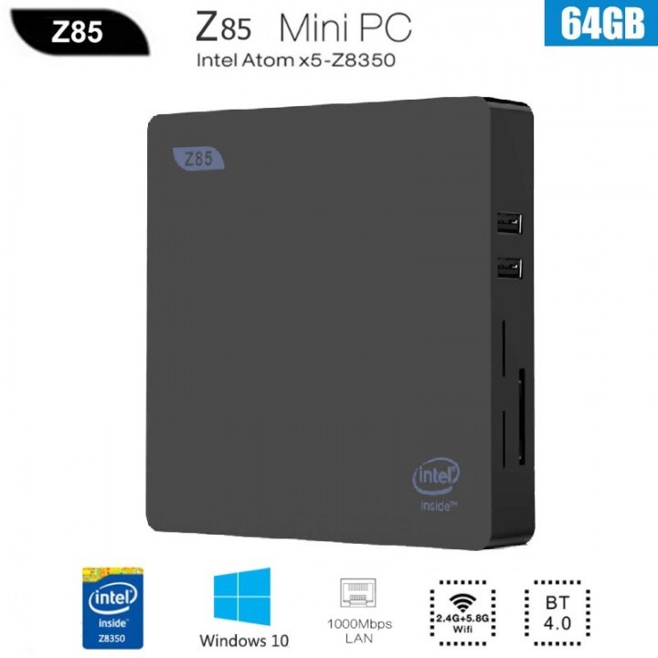 Jual Z85 Mini PC - Intel Atom x5-Z8350 - 4GB-64GB - Windows 10 - HDMI ...