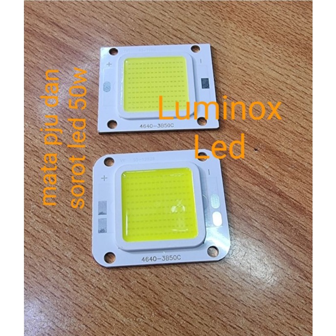 Jual mata led cob pju dan sorot 50w 50watt / chip led 50 watt putih ...