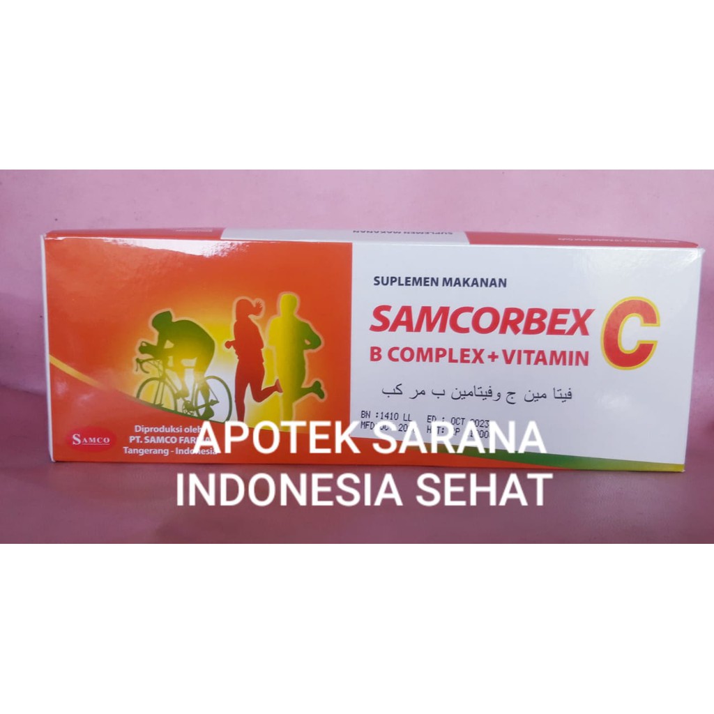 Jual VITAMIN SAMCORBEX B COMPLEX + VIT C | Shopee Indonesia
