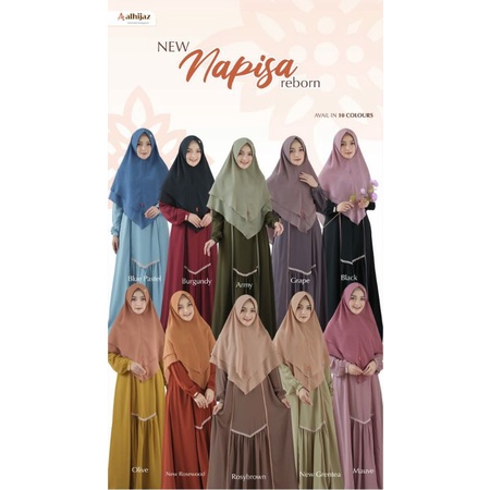Jual Al Hijaz New Napisa Reborn Gamis Set Hijab Syar'i | Shopee Indonesia
