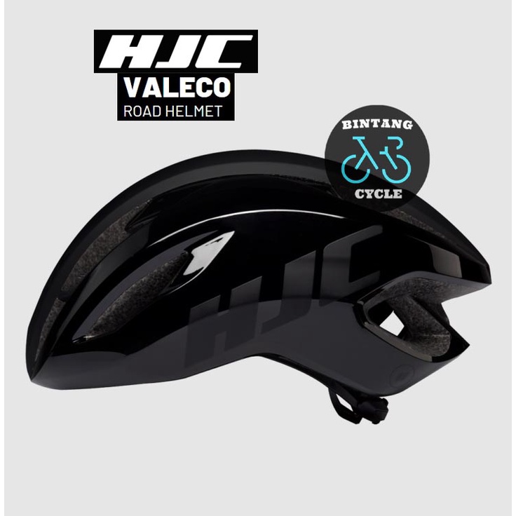 Jual HJC HELMET VALECO MATT GLOSS BLACK -Roadbike helmet - Helm Sepeda ...