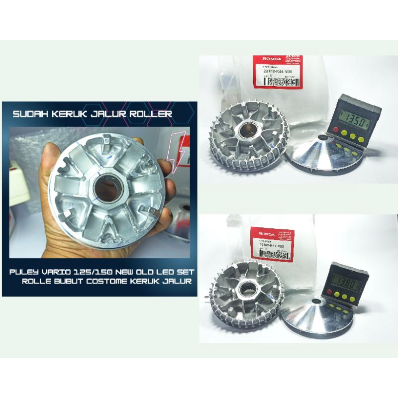 Jual puly beat esp k44 rumah roller bubut 13,5/13.8 pulley scopy esp ...