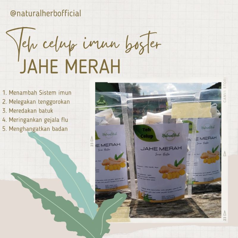 Jual Teh celup jahe merah | Shopee Indonesia